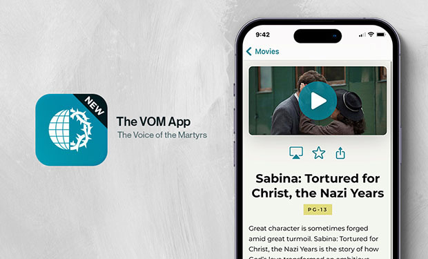 Screenshot from the VOM App